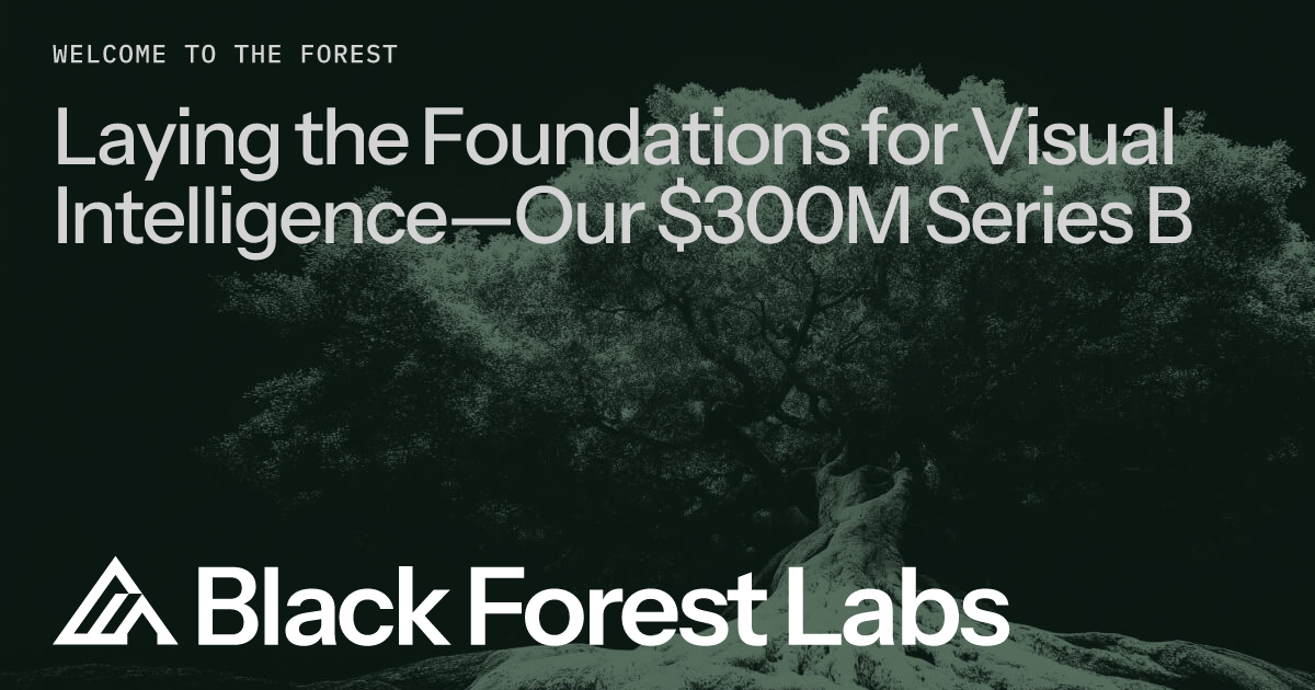 Laying the Foundations for Visual Intelligence—Our $300M Series B | Black Forest Labs